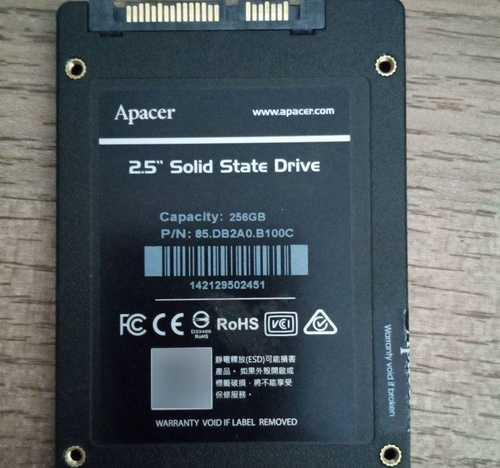 Ssd 2.5 256 GB apacer