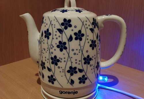 Электрический чайник Gorenje K10C, белый