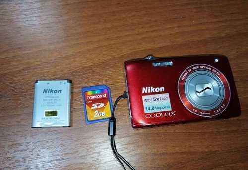 Компактный фотоаппарат nikon Coolpix s3100