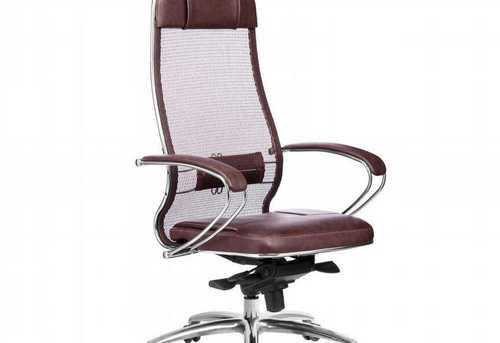Кресло Metta Samurai SL-1.04 бордовый, коричневый