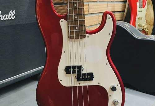 Бас гитара Fender Squier Affinity Red China 2000s
