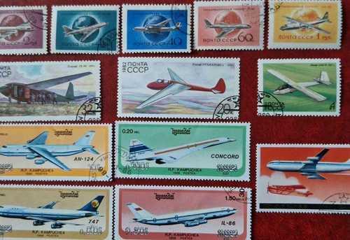 Почтовые марки Самолеты