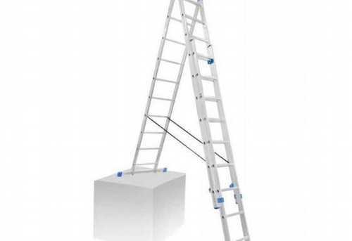 Алюминиевая трехсекционная лестница LadderBel 10 с