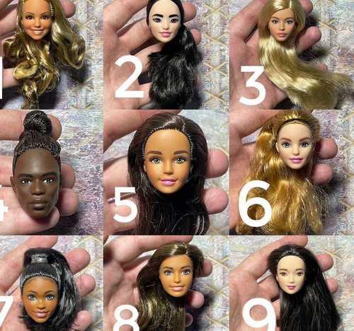 Головы кукол барби barbie, extra, looks и др