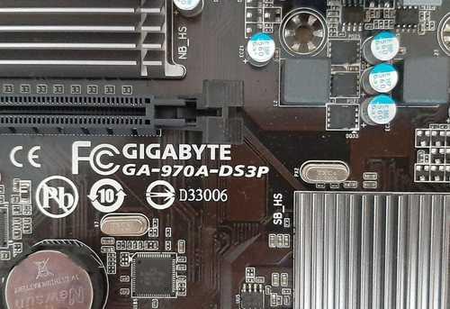 Материнская плата бу AM3+ Gigabyte GA-970A-DS3P