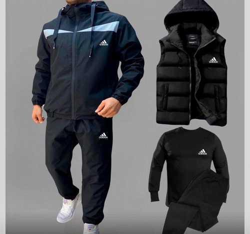 Спортивный костюм Adidas 5 в 1 плащевый