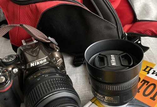 Фотоаппарат Nikon d5200 + объектив Nikon dx 35 mm
