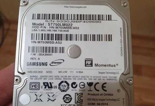 Жесткий диск 750gb Samsung