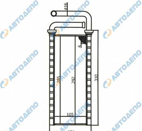 Радиатор отопителя салона только правый руль isuzu