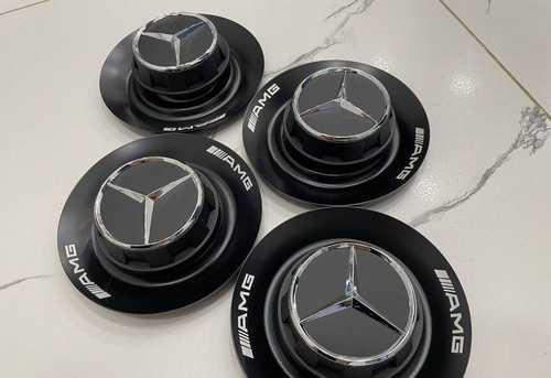 Колпаки на диски Mercedes 4 шт AMG 154 мм