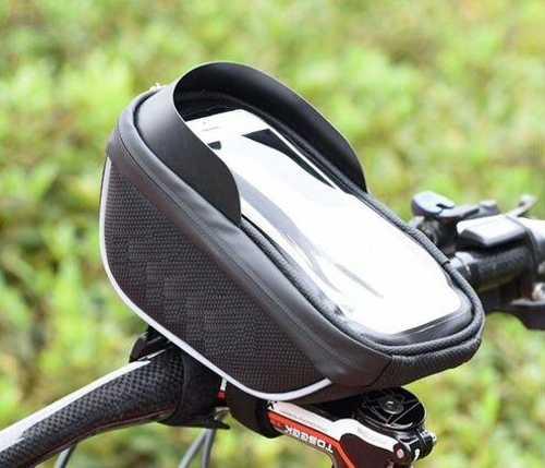 Велосумка на руль roswheel с защитным чехлом от гр