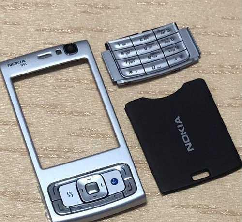 Корпус Nokia N95 с клавиатурой серебро