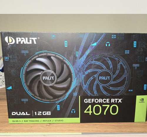 Видеокарта Palit Rtx 4070 dual oc 12 gb