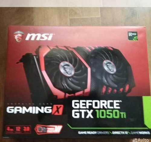 MSI GeForce GTX 1050 Ti gaming X