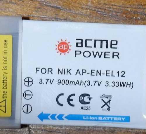 Аккумулятор AcmePower AP EN-EL12 для Nikon