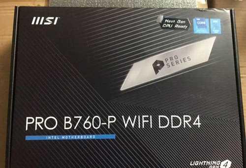 MSI PRO B760-P WiFi DDR4