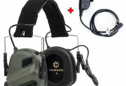 Активные наушники earmor M32, PTT Baofeng/Motorola