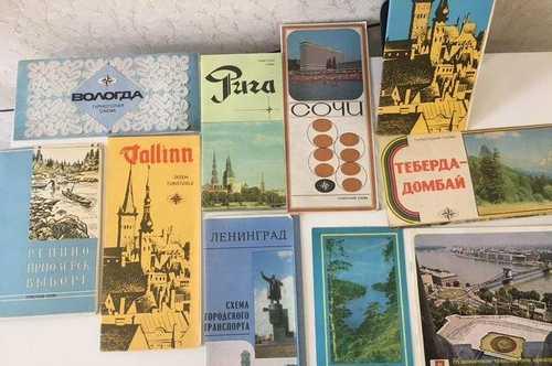 Туристские схемы, карты, путеводители СССР