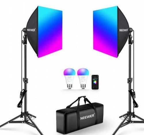 Neewer NK004 RGB Softbox Lighting Kit