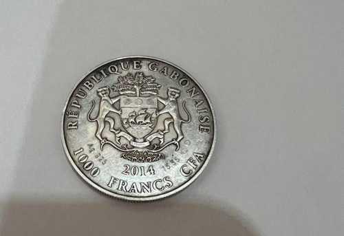 Продам монету Республика Габон 1000 франков 2014