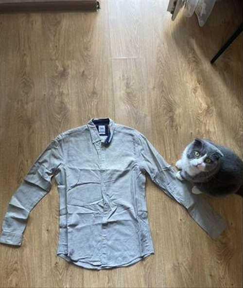 Рубашка мужская Zara, размер S (46), slim fit