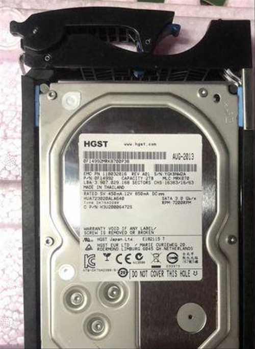 Жесткий диск EMC 005049568 2Tb SATA