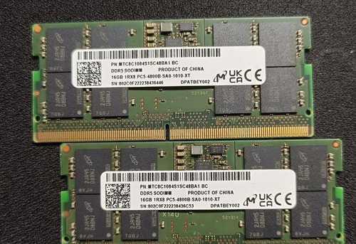 Micron ddr5 32gb (2*16) 4800