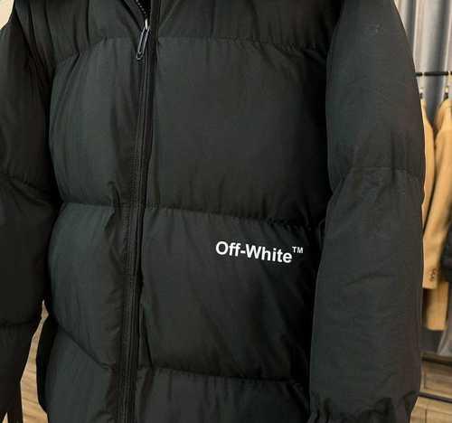 Пуховик off white