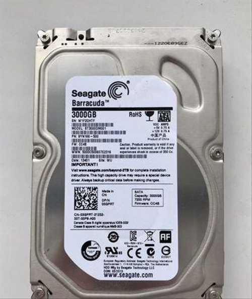 HDD Seagate 3 TB неисправный жесткий диск