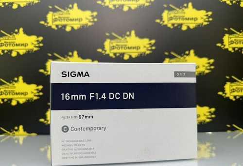 Sigma 16mm f/1.4 DC DN for Sony E новый