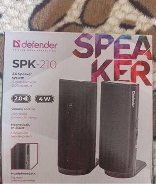 Акустическая 2.0 система Defender SPK-210 новая