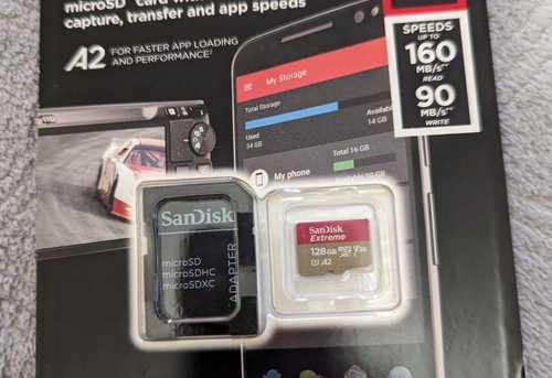 Карта памяти sandisk extreme 128 gb