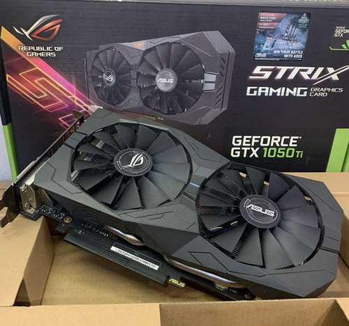 Gtx 1050ti 4gb Asus strix ROG Пломба Видеокарта