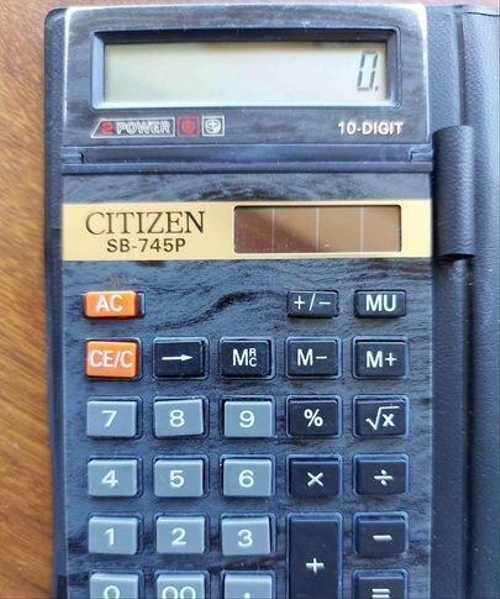 Калькулятор citizen SB-745P б/у рабочий