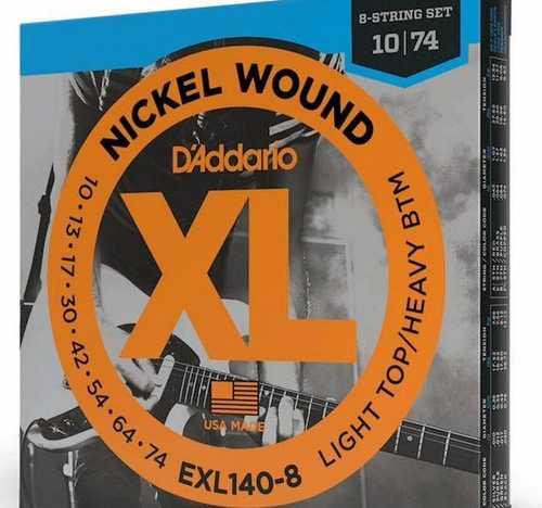 D'addario EXL140-8 - Струны для 8 струнной электрогитары