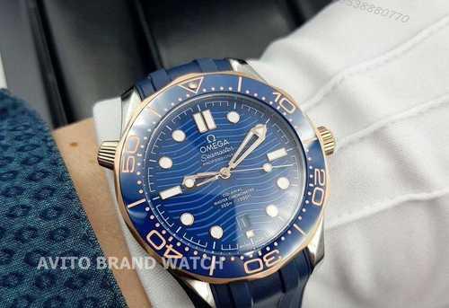 Часы мужские наручные Omega Seamaster diver синие