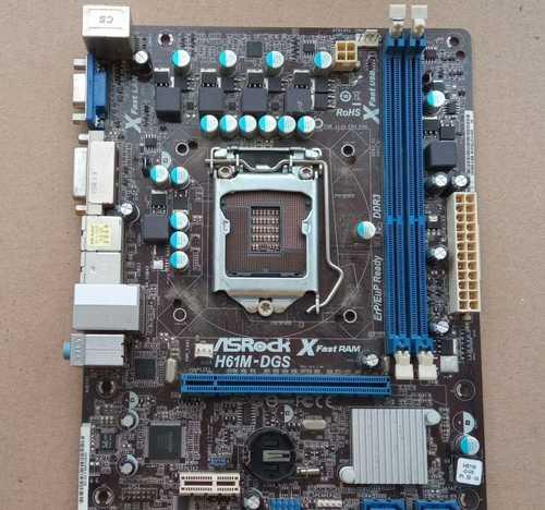 Плата ASRock H61M-DGS, в ремонт