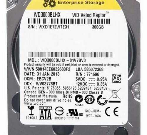 Жесткий диск Western Digital WD3000blhx 300Gb SATA