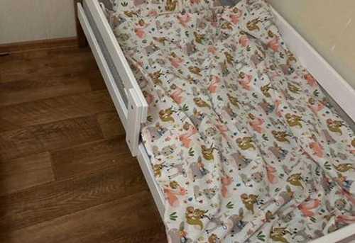 Кровать подростковая с бортиком