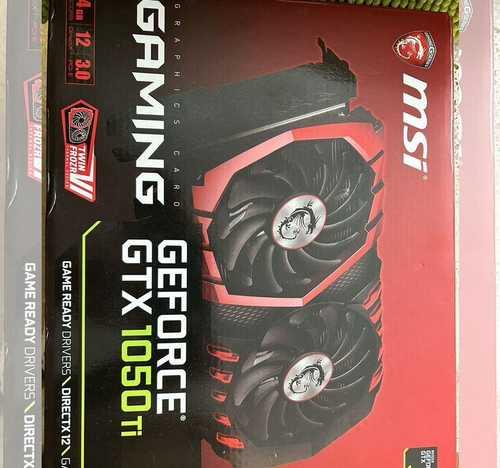 Видеокарта gtx 1050 ti 4gb msi