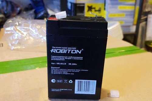 Аккумулятор robiton 6V 2,8Ah свинц.-кислот
