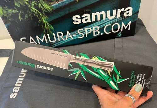 Нож кухонный "Samura Bamboo" Сантоку, 157 мм