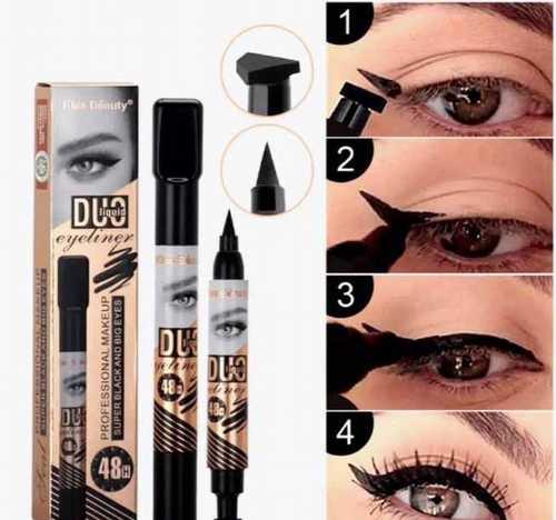 Подводка для глаз   штамп DUO liquid Eyeliner 48H