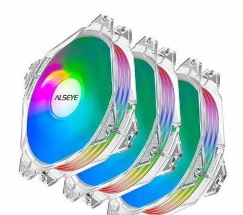 Вентилятор для корпуса alseye M120-PT KIT RGB 3шт