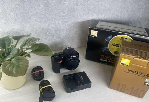 Зеркальный Nikon D3500 + 18-140mm