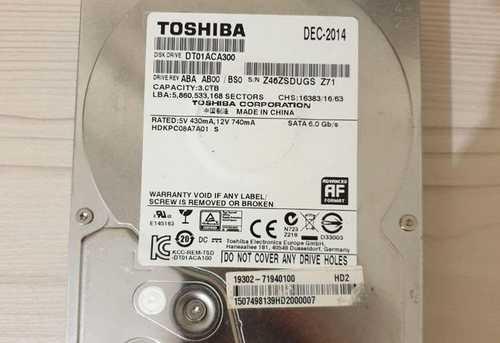 Жесткий диск Toshiba 3 тб