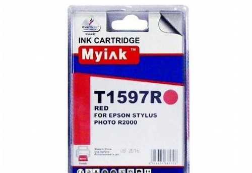 Картридж MyInk T1597 Red красный C13T15974010 сов