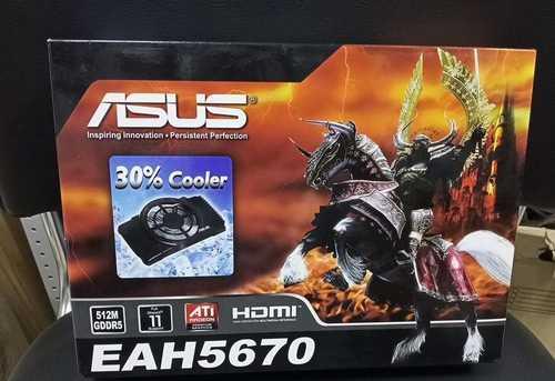 Видеокарта Radeon Asus EAH5670 512M gddr5