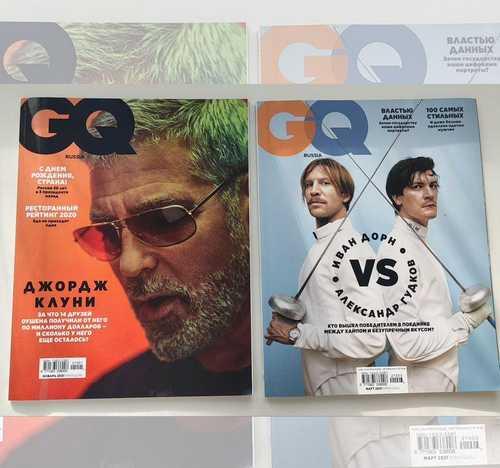 Журнал GQ Клуни, Дорн, Гудков