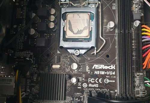 Материнская плата AsRock H81M-VG4 с Intel i3-4370